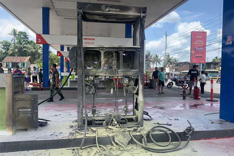Kebakaran SPBU Baledono Salam Magelang, Satu Korban Luka Bakar ...